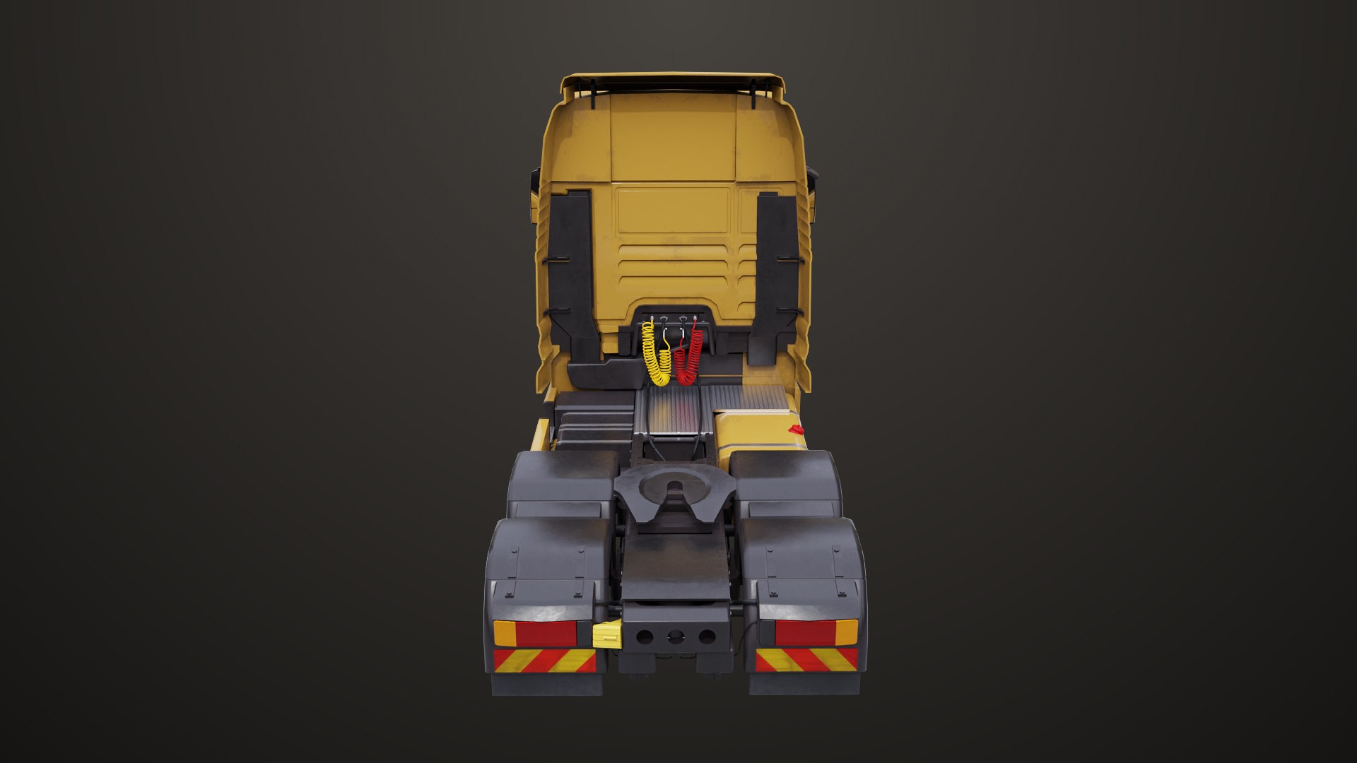 Heavy Truck Chassis 04 Generic All PBR Unity UE Textures 3D Model ...