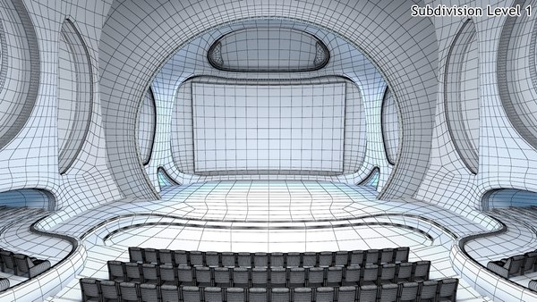 Conference Hall 3D model - TurboSquid 1794433