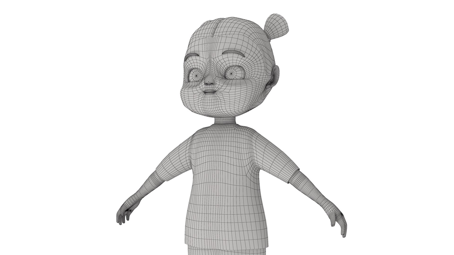 Cartoon Girl Rigged model - TurboSquid 2156921