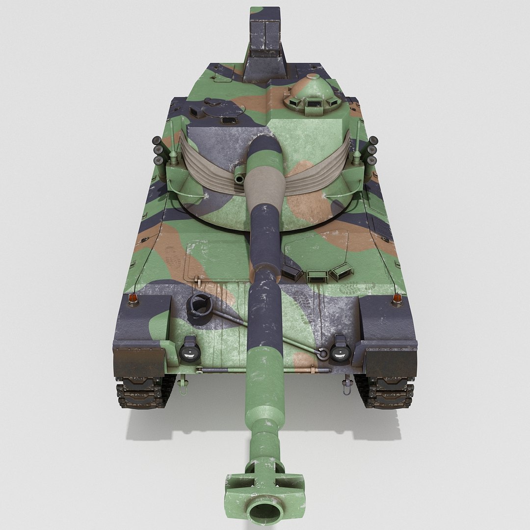 3d model austrian sk-105 light tank