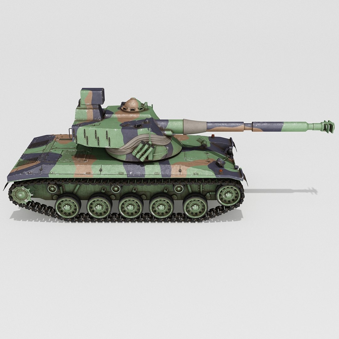 3d Model Austrian Sk-105 Light Tank