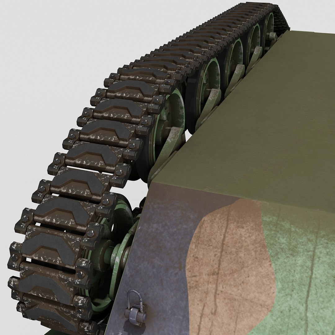 3d model austrian sk-105 light tank