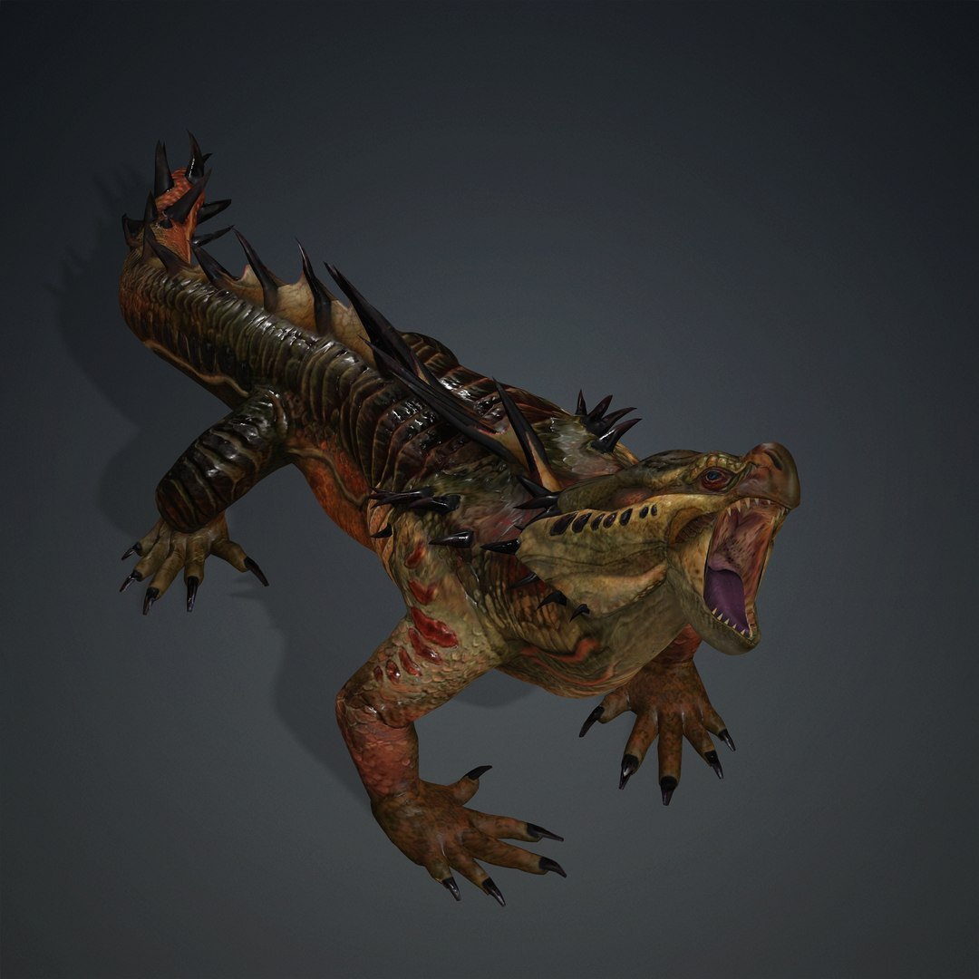 3D Model Lizard Komodo Dragon - TurboSquid 2162920