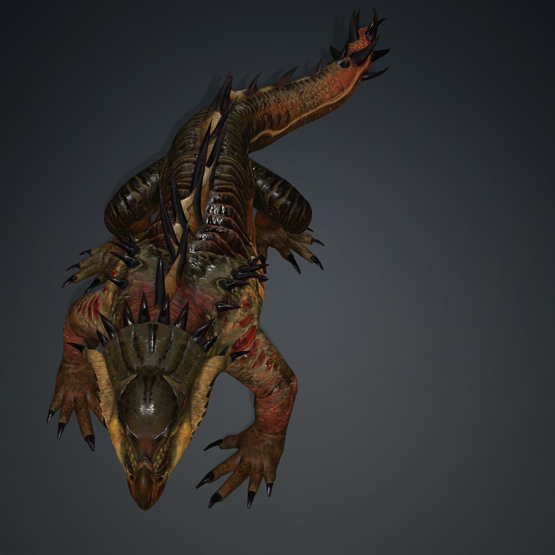 3D Model Lizard Komodo Dragon - TurboSquid 2162920