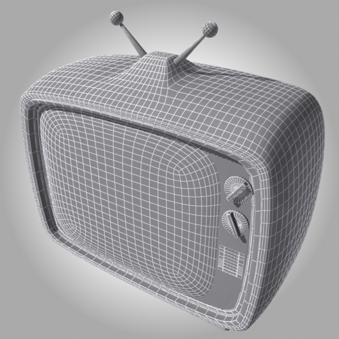 Cartoon Television 3d Model
