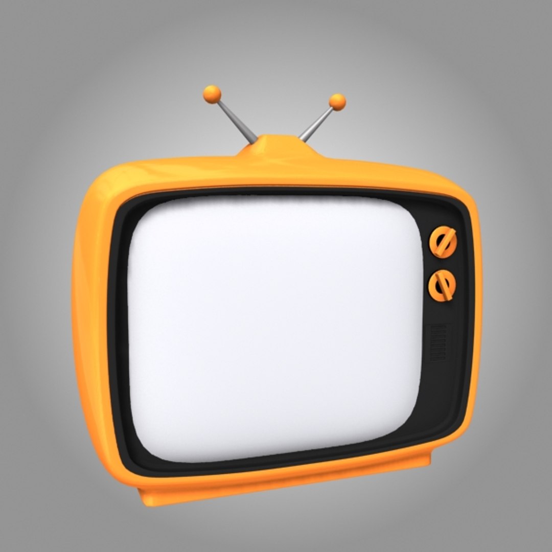 Cartoon Television 3d Model