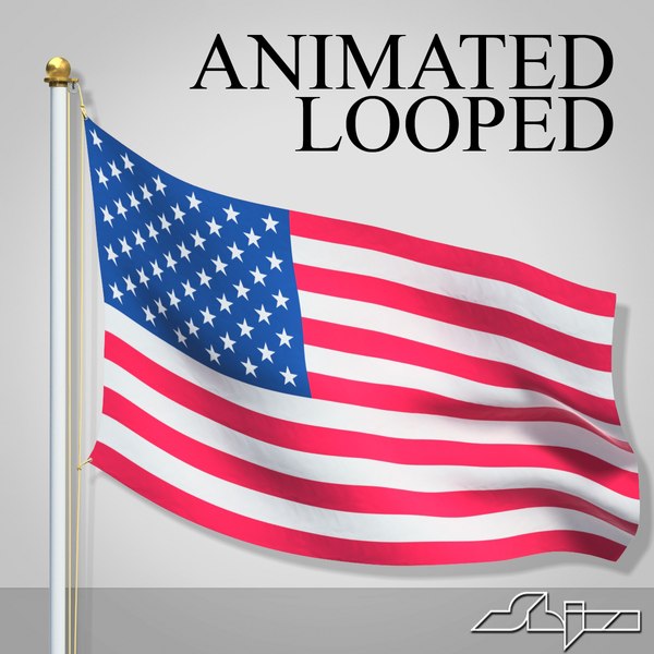 Animated American Flag 3D Models for Download | TurboSquid