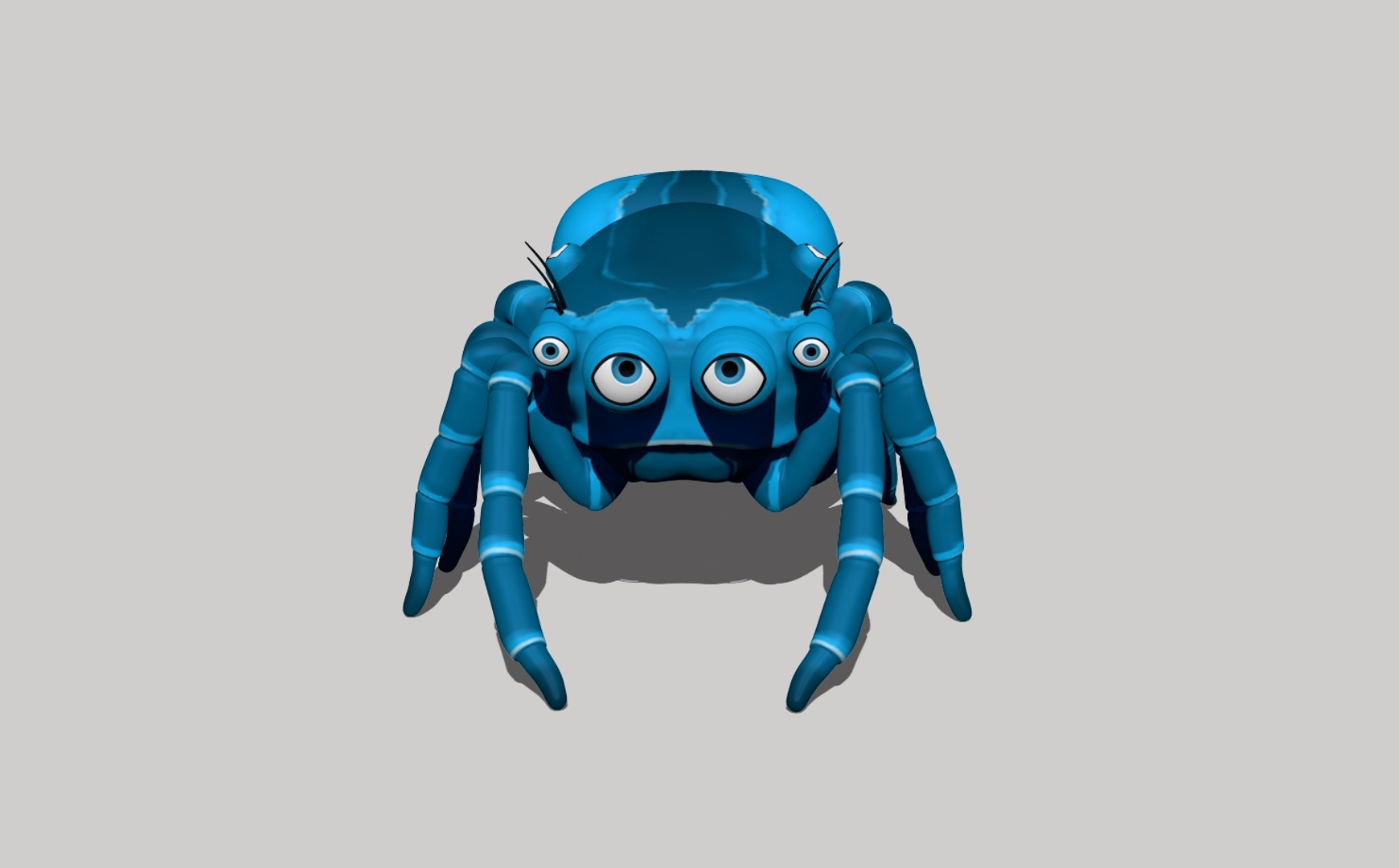 3D Model Jumpin Spider Stylized Cartoony - TurboSquid 2196538