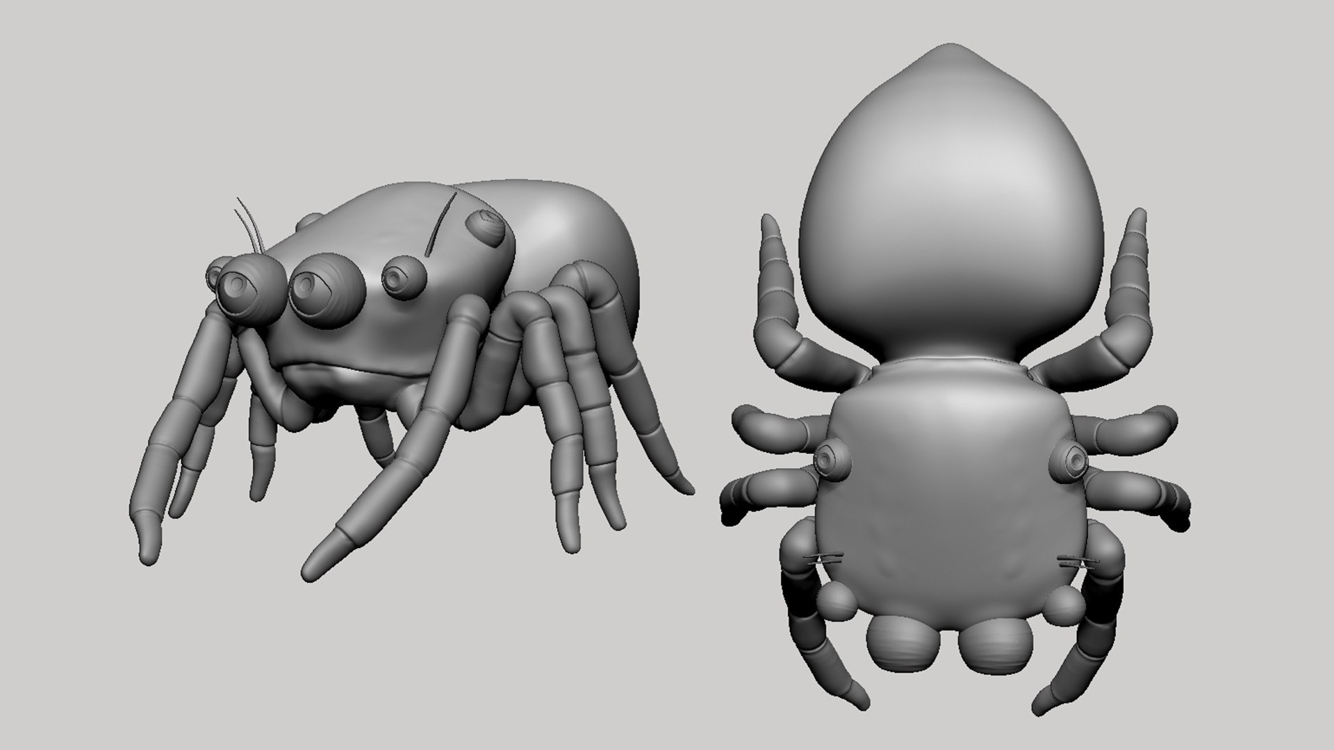 3D Model Jumpin Spider Stylized Cartoony - TurboSquid 2196538