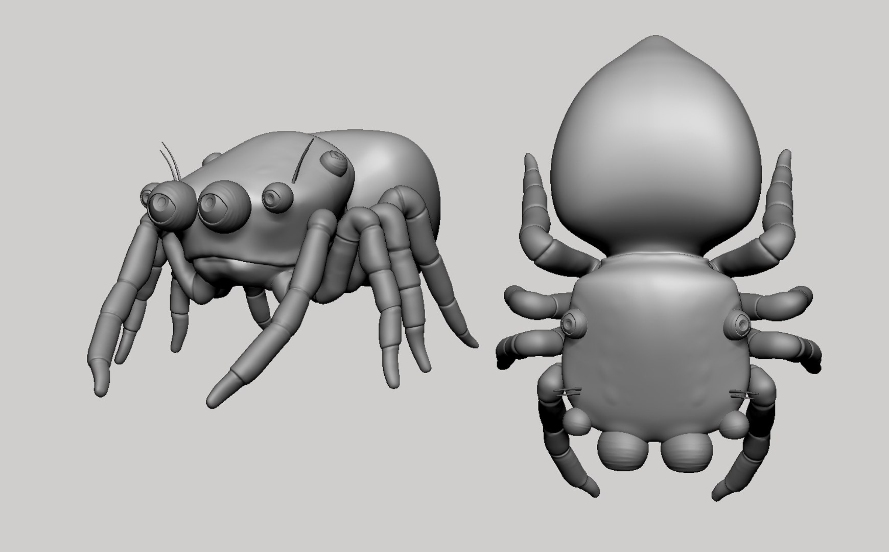 3D Model Jumpin Spider Stylized Cartoony - TurboSquid 2196538