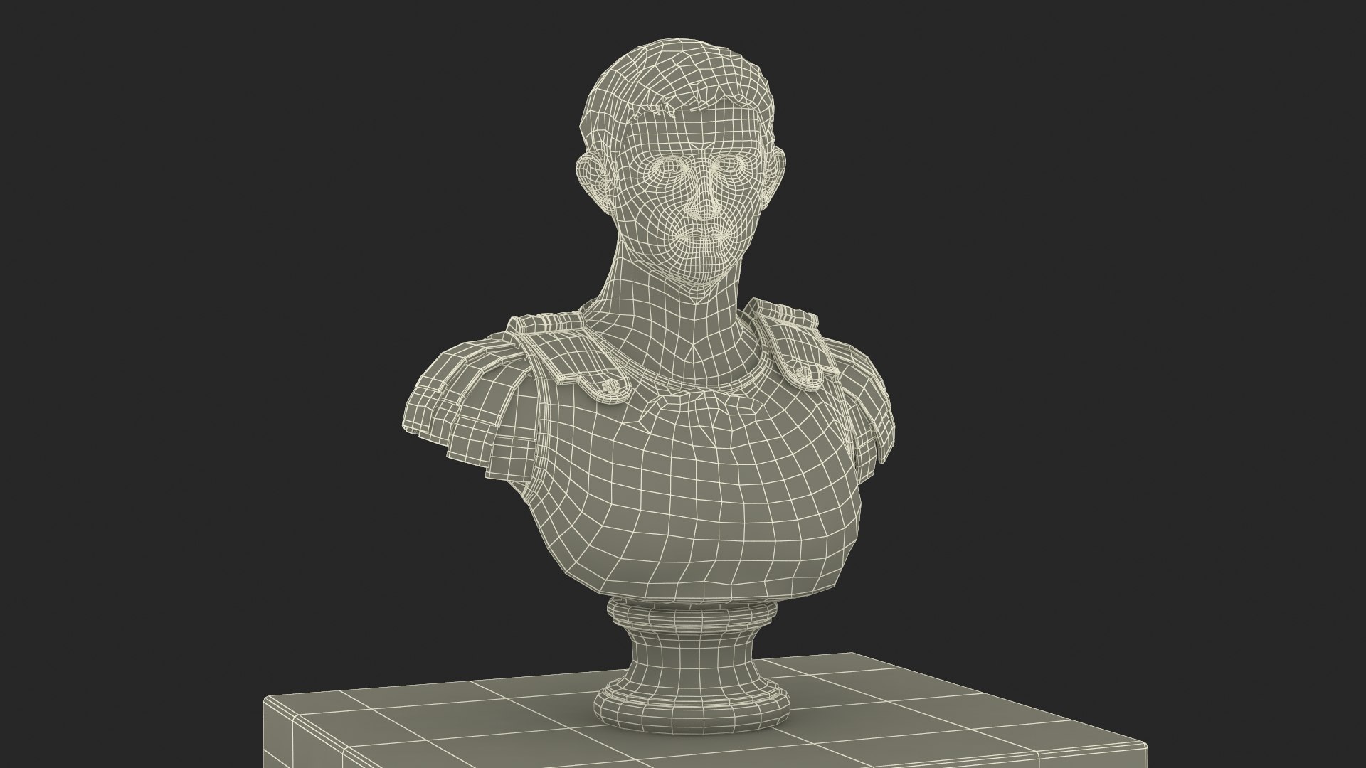 Roman Emperor Bust on Marble Pedestal model - TurboSquid 2086160