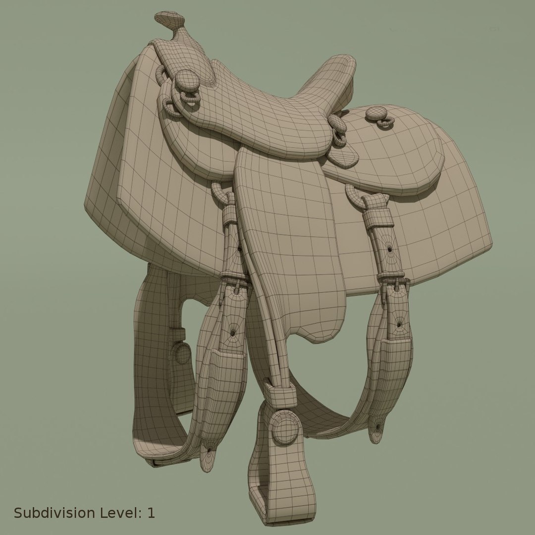 Horse Saddle Obj