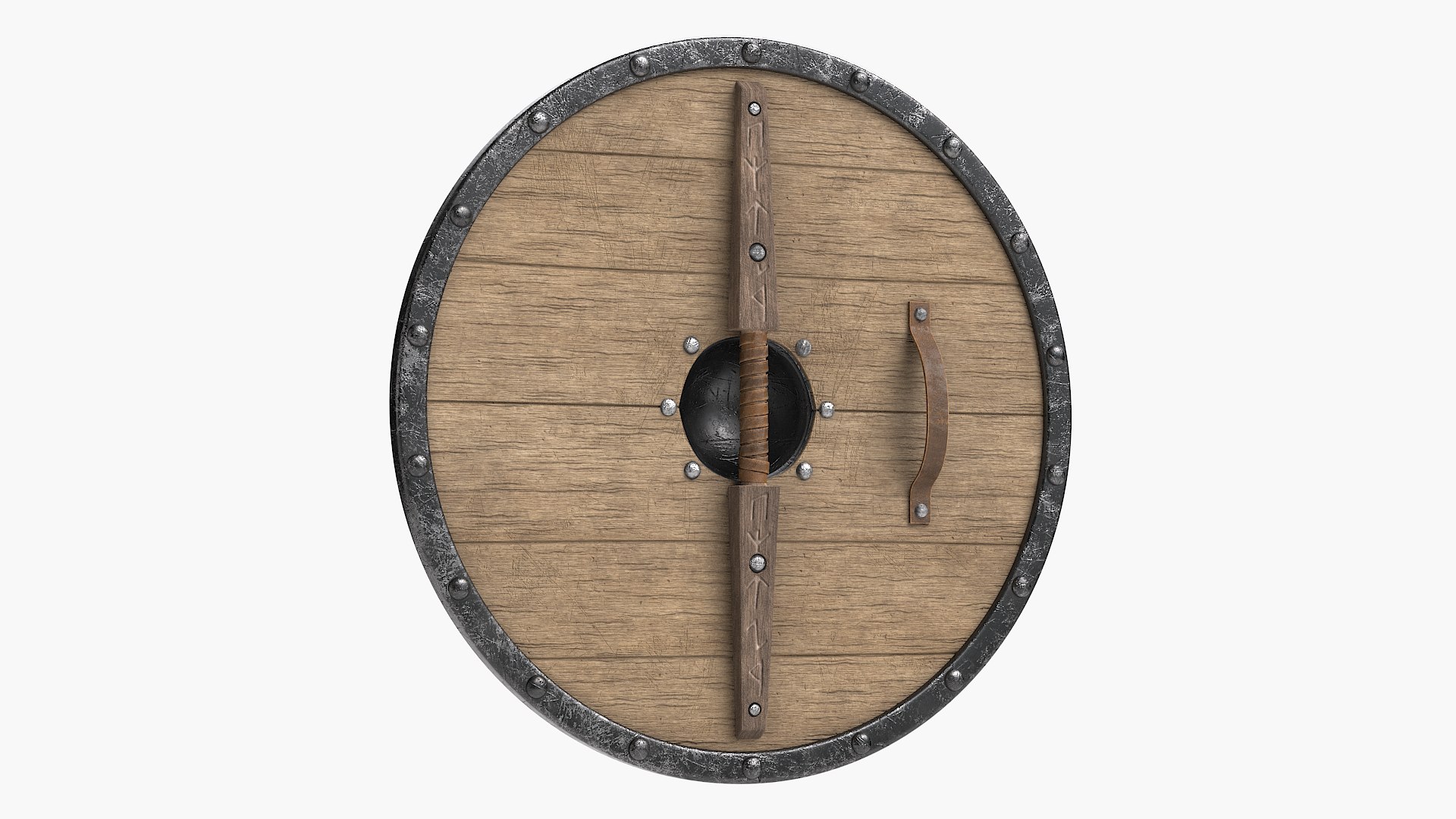3D Model Viking Shield V2 Design 2 - TurboSquid 2285281