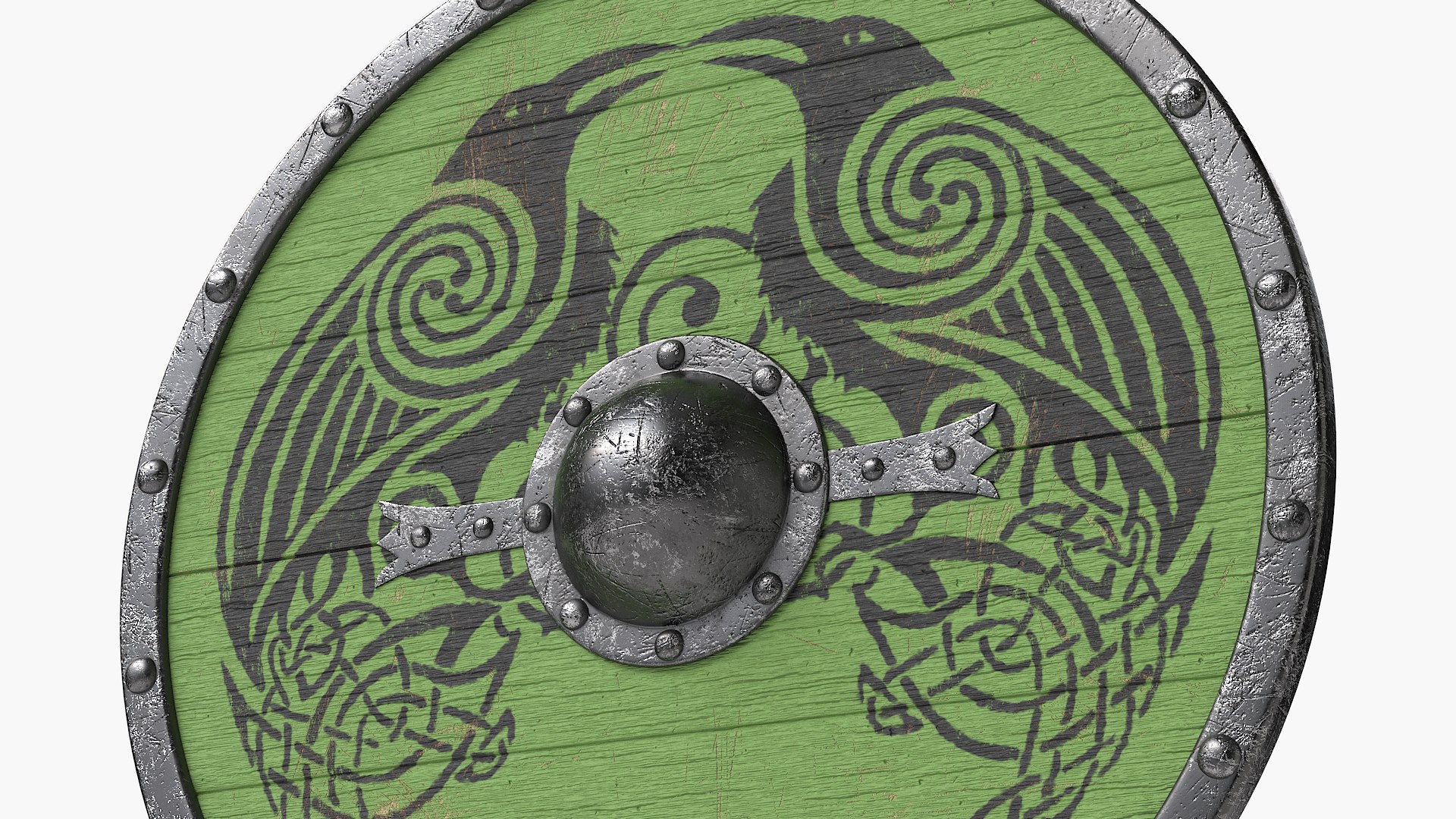 3D Model Viking Shield V2 Design 2 - TurboSquid 2285281