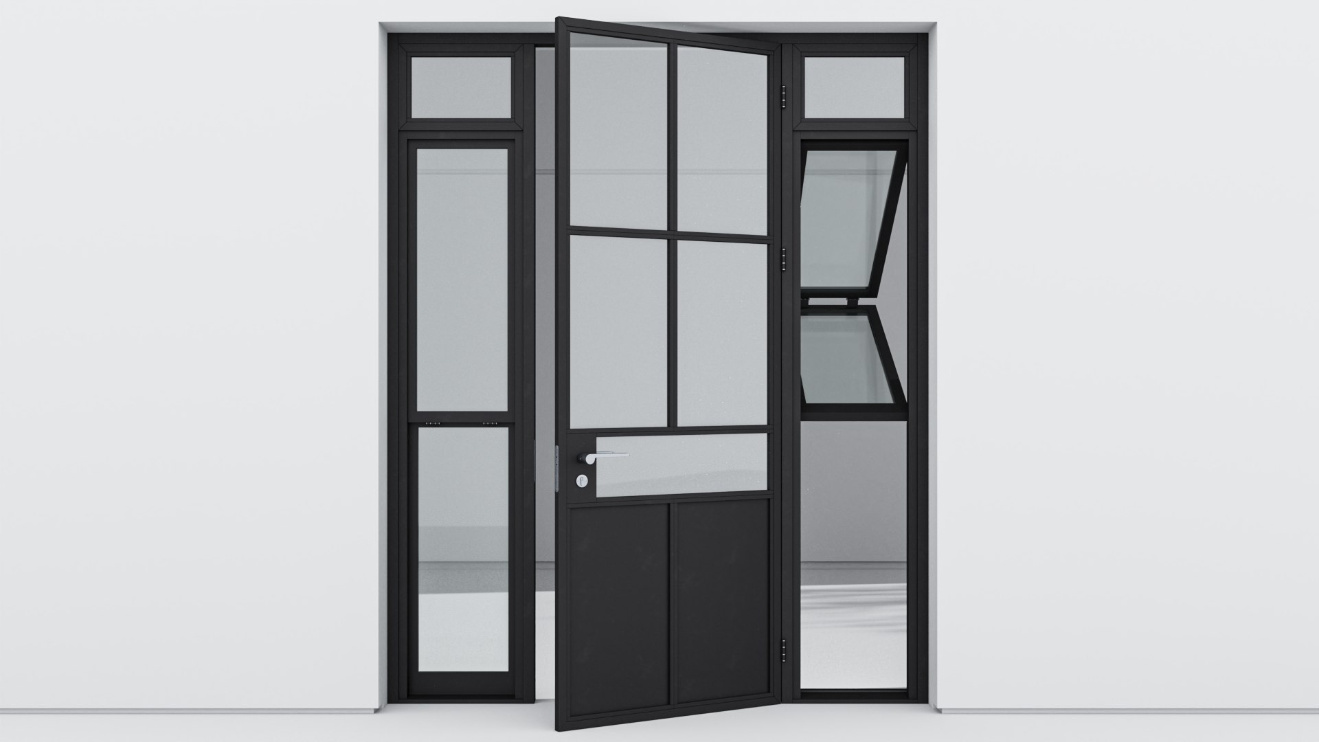 Aluminium Door 213 3D - TurboSquid 2042407