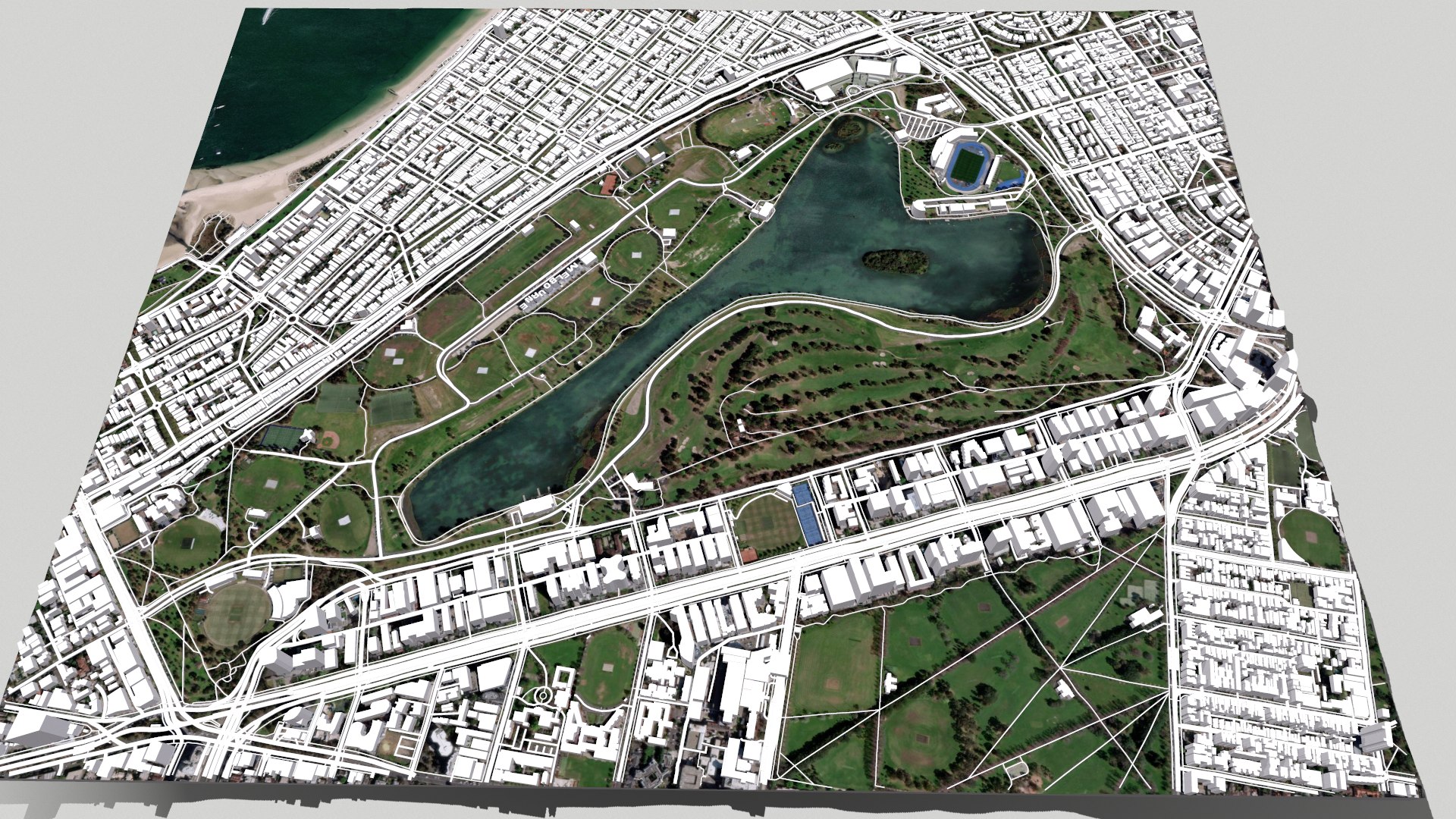 The Albert Park Circuit Melbourne Australia 3D Model - TurboSquid 2386976
