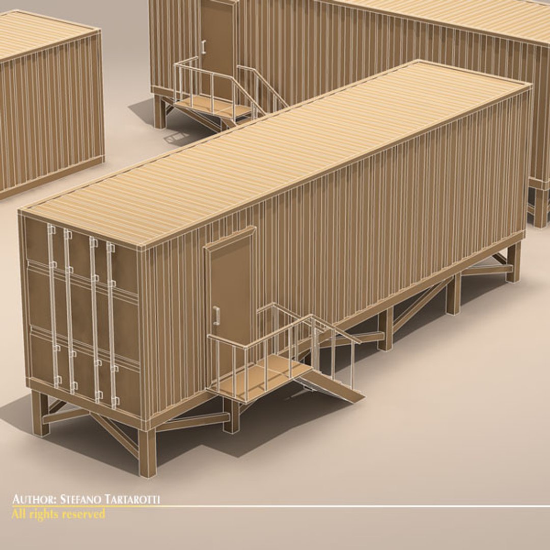 3d model container office