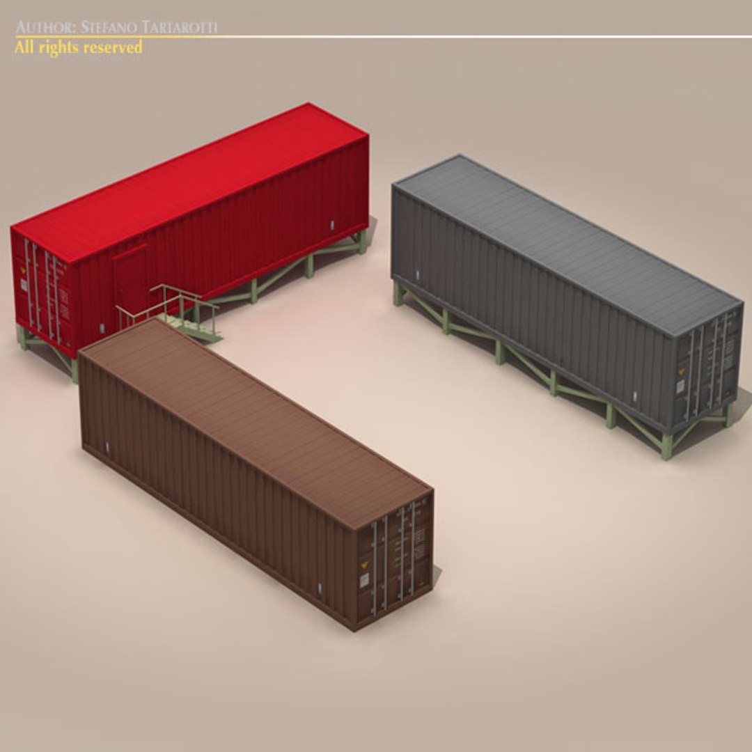 3d model container office