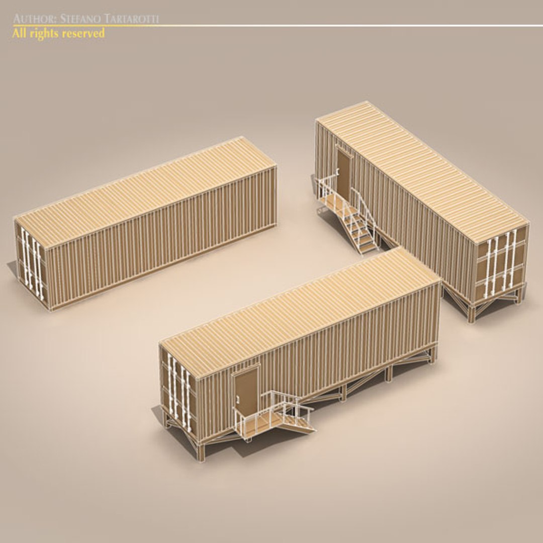 3d model container office