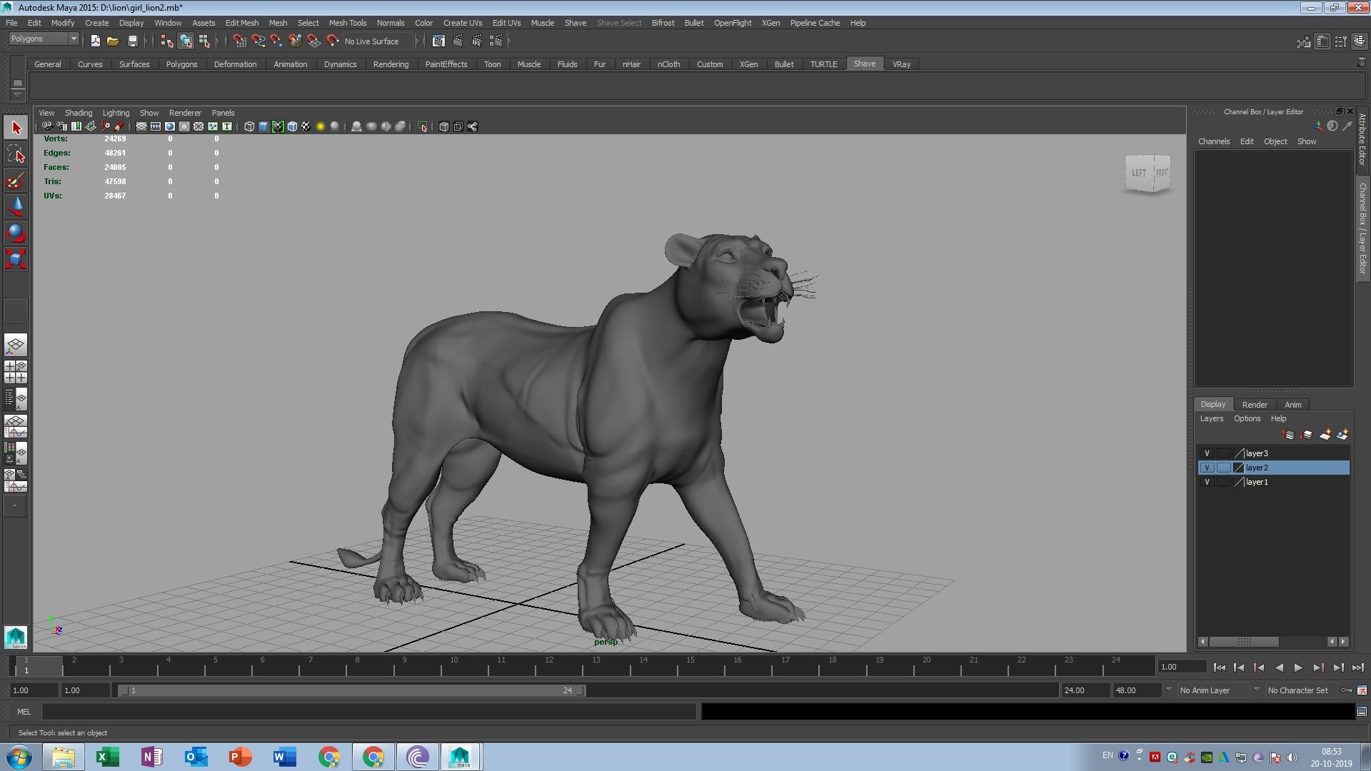 Female Lion 3D Model - TurboSquid 1462296