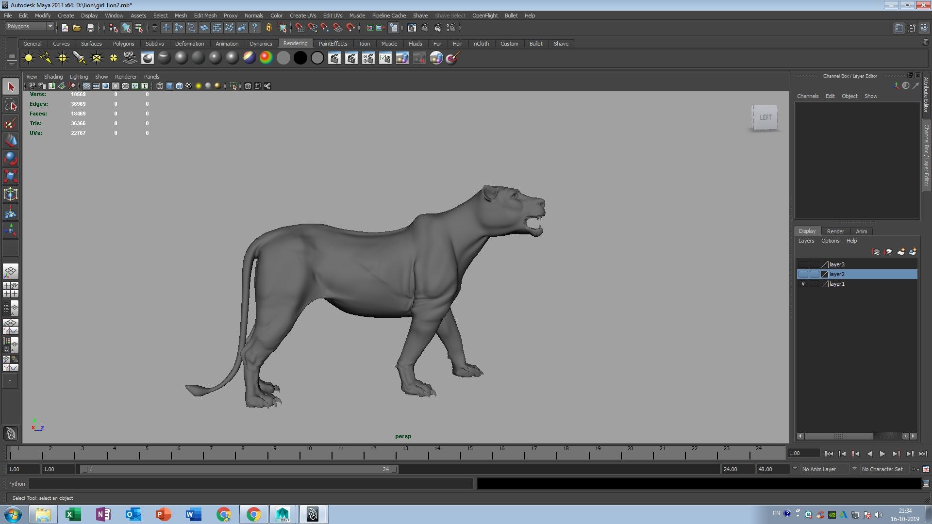 Female Lion 3D Model - TurboSquid 1462296
