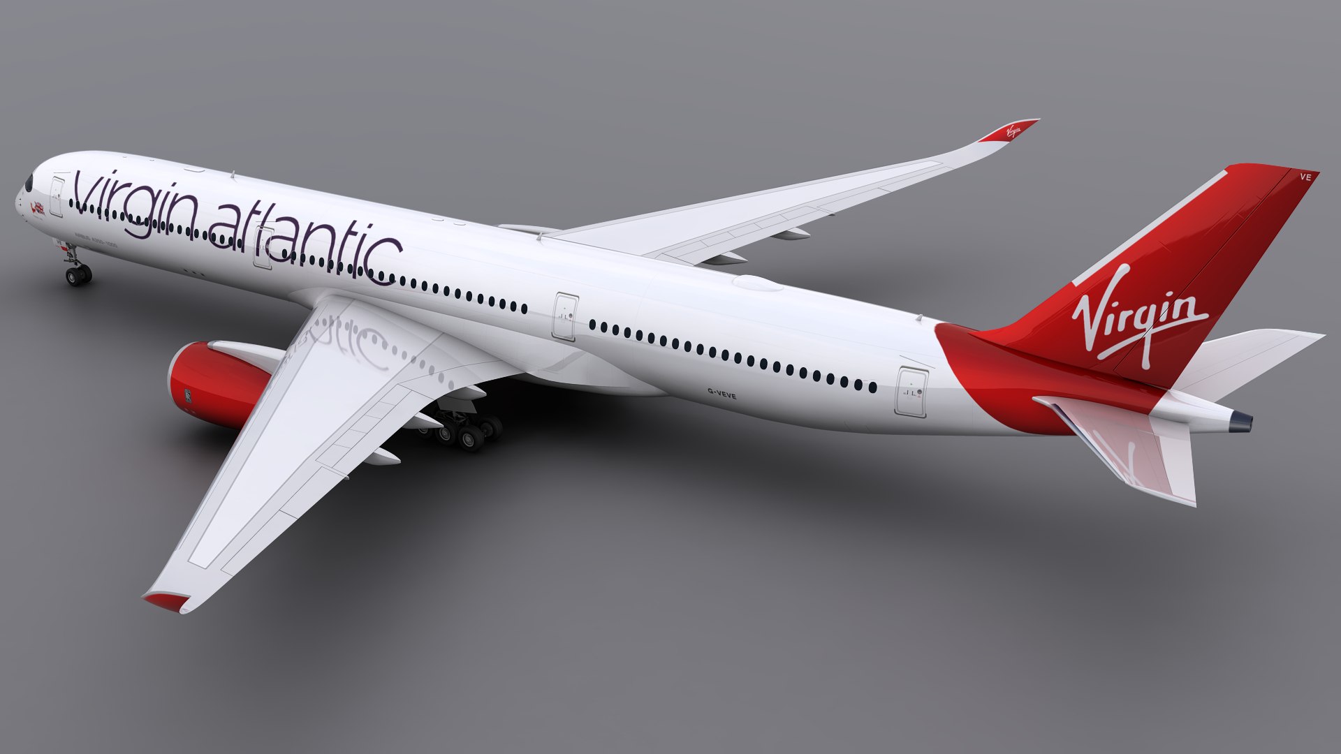 3D A350-1000 - Virgin Atlantic model - TurboSquid 1797622