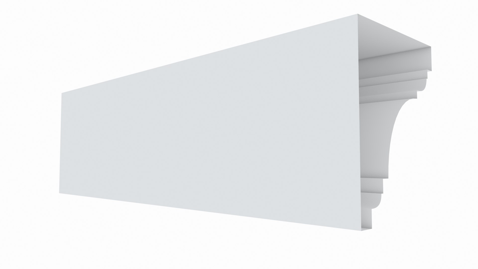 3D Cornice 124 Straight - TurboSquid 2027235