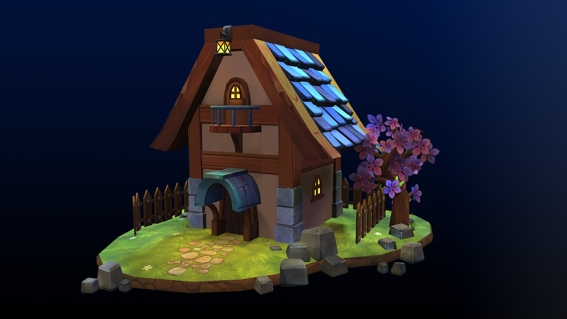 Fantasy House 3D Model - TurboSquid 1741932