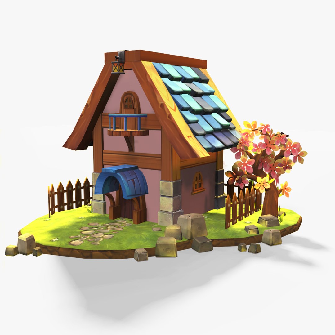 Fantasy House 3D Model - TurboSquid 1741932