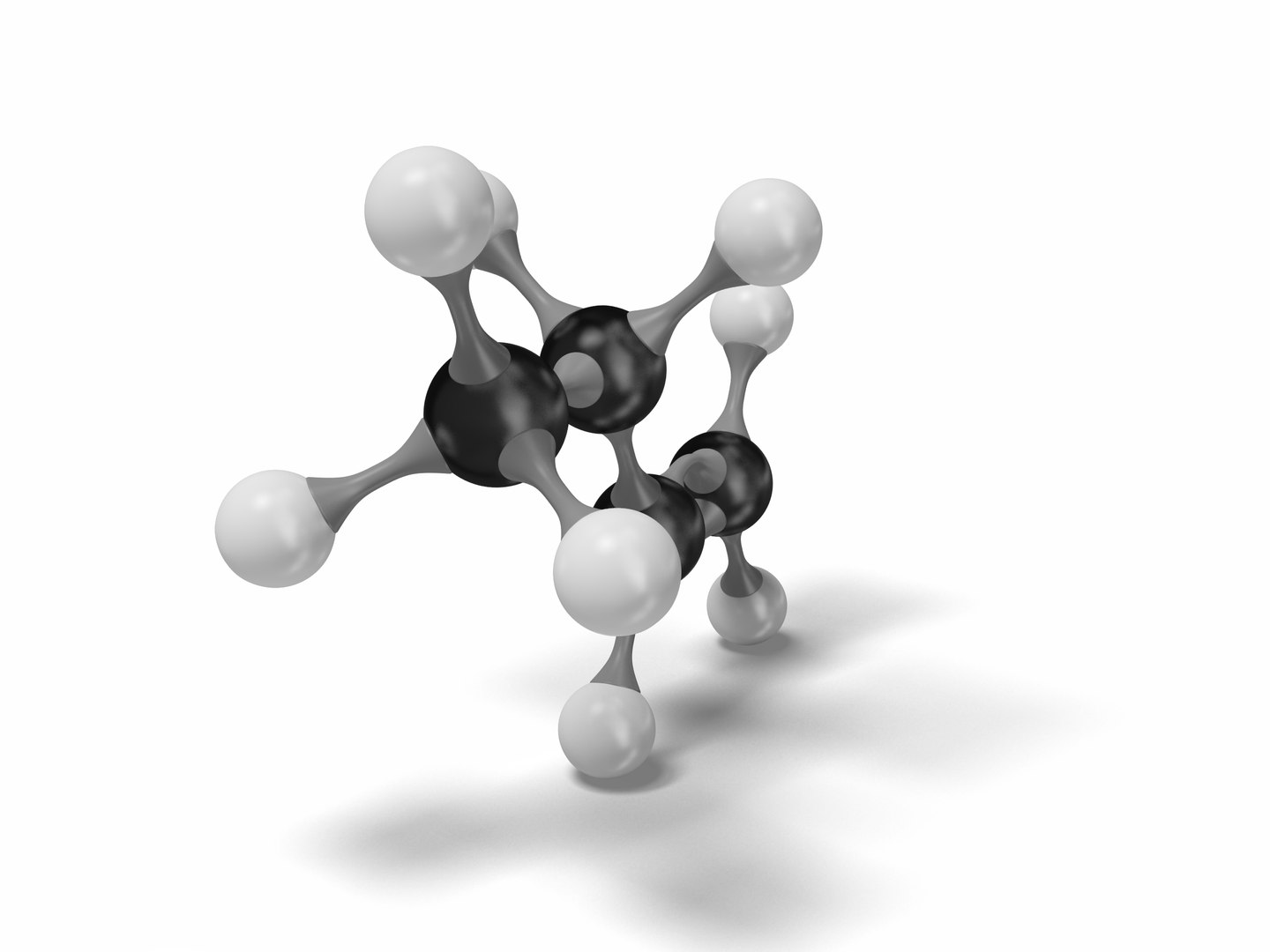 Butene Molecule C4h8 Modeled 3D - TurboSquid 1541335