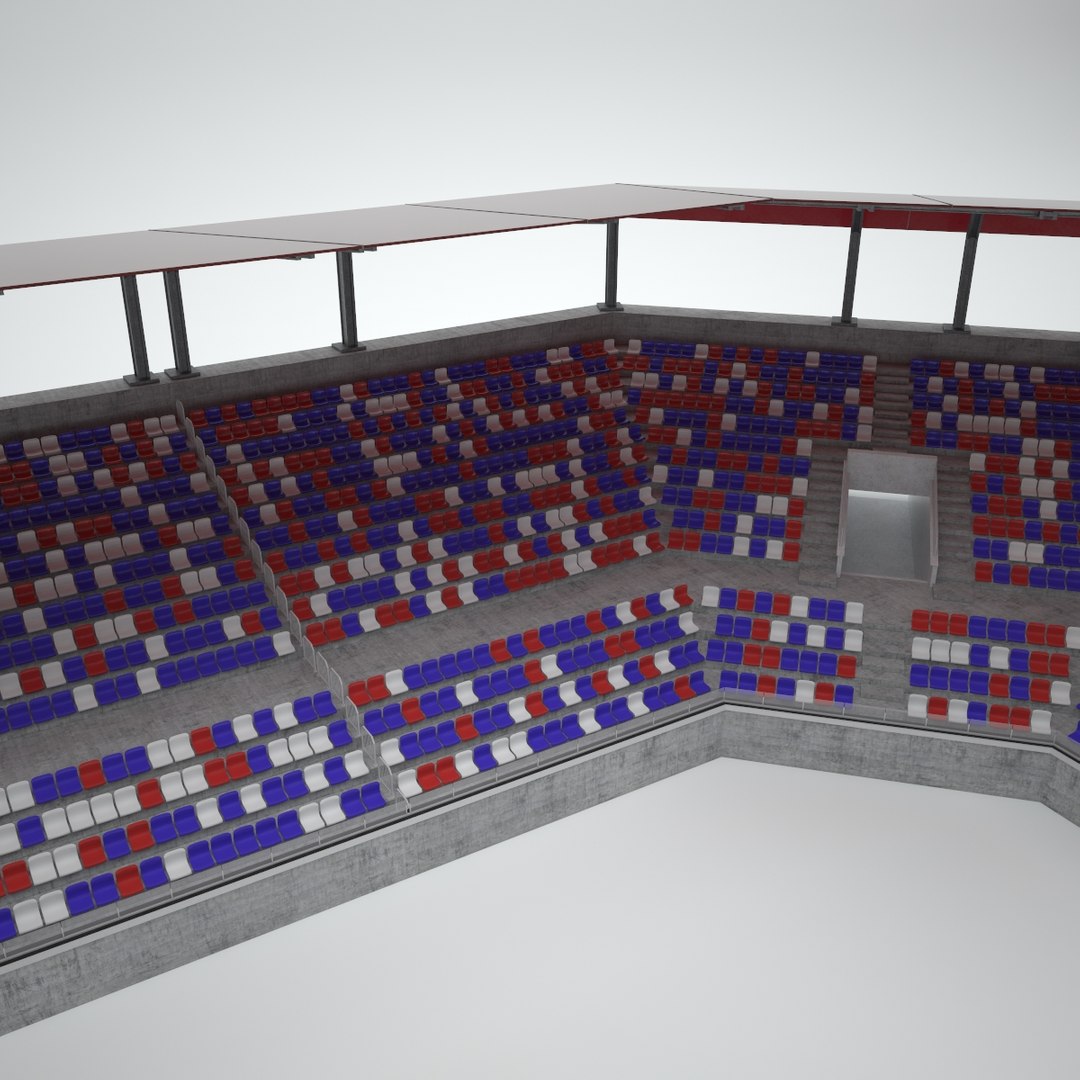 3D Stadium Tribune Model - TurboSquid 1207237