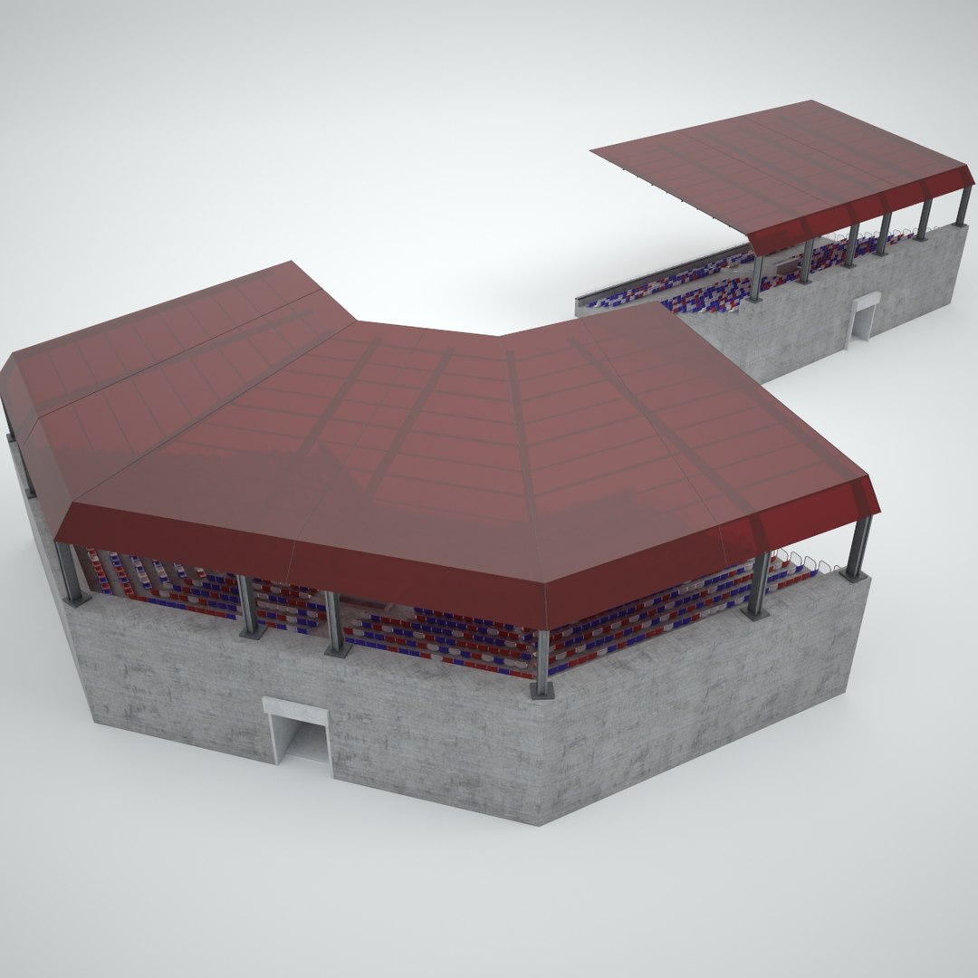 3D Stadium Tribune Model - TurboSquid 1207237