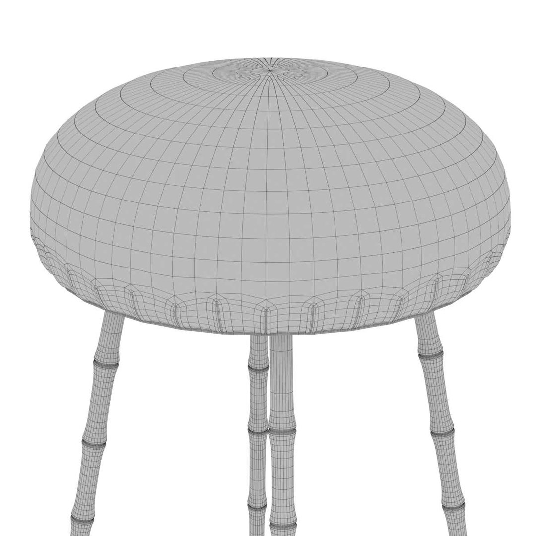 3D Rose Uniacke Upholstered Bar Stool - TurboSquid 1666054