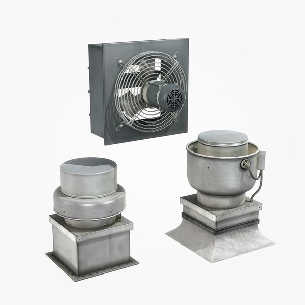 Hvac fans 3D model - TurboSquid 1271951