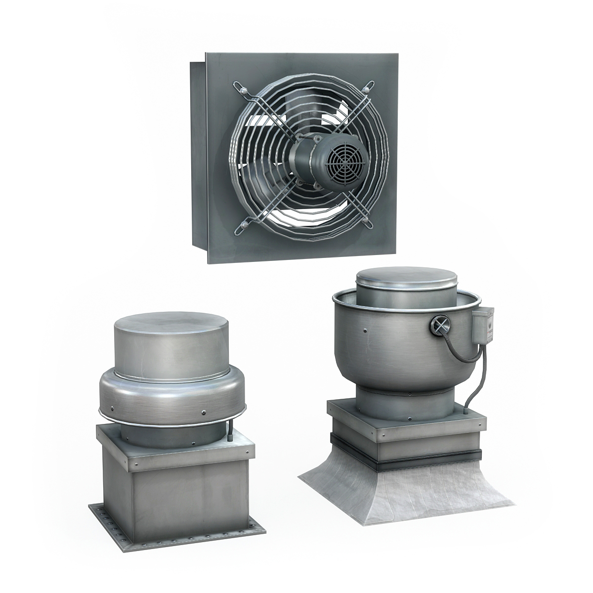 Hvac fans 3D model - TurboSquid 1271951