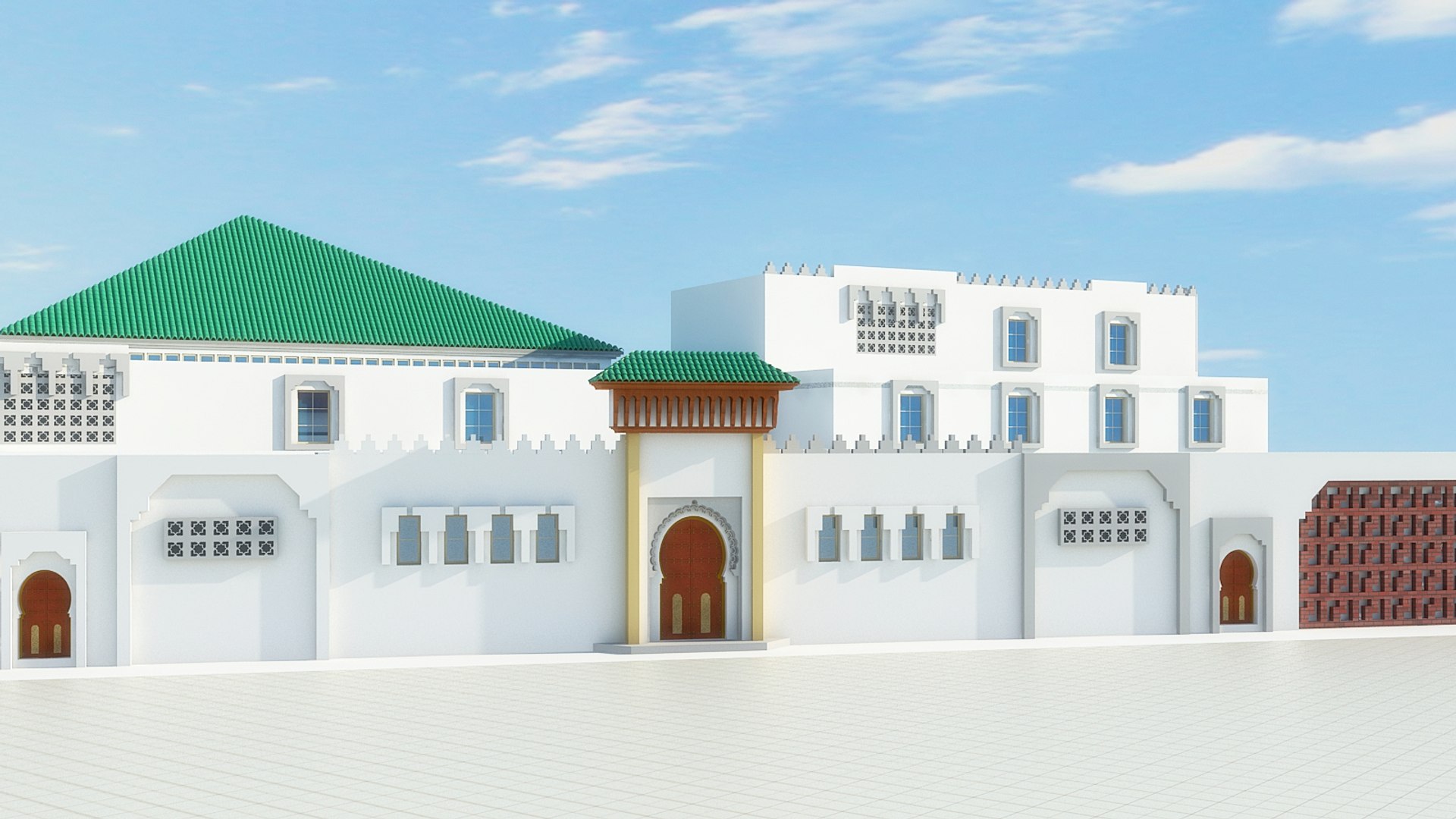 Model Arabic Building