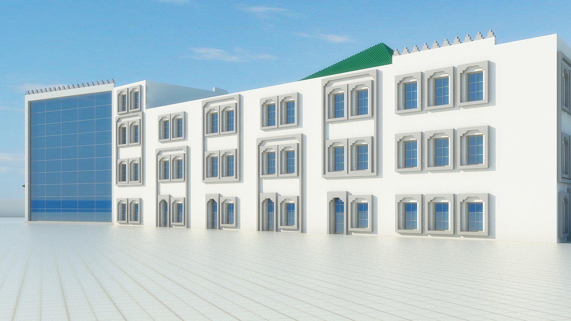 Model Arabic Building