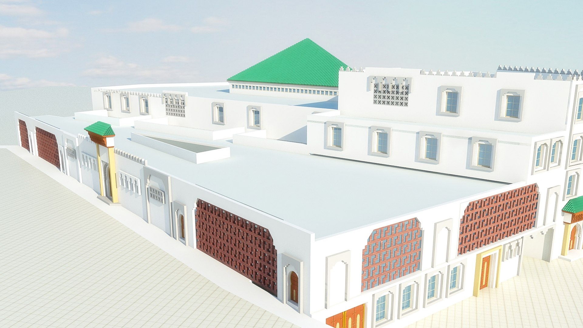 Model Arabic Building