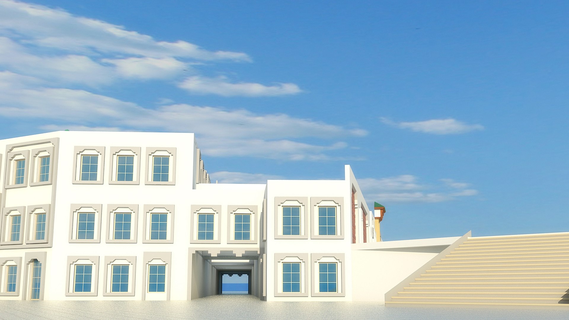 Model Arabic Building