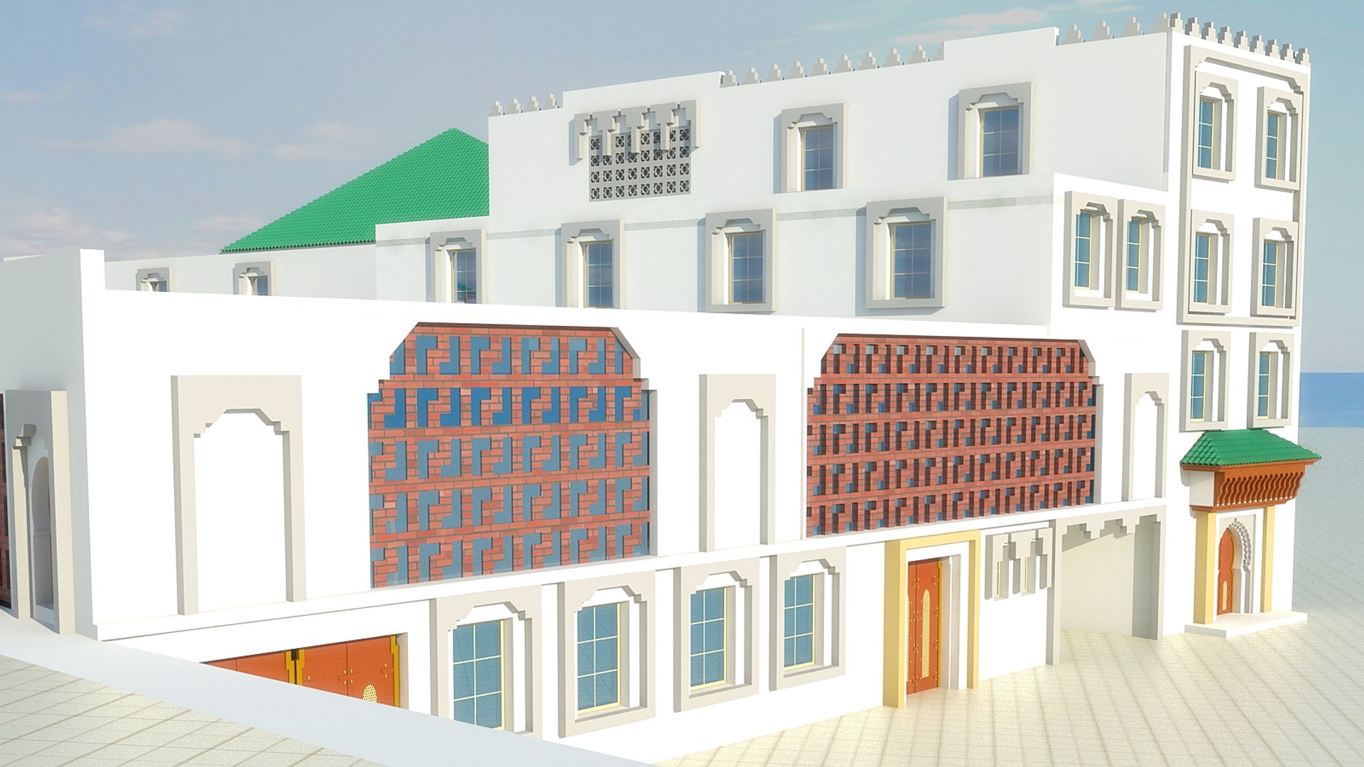 Model Arabic Building