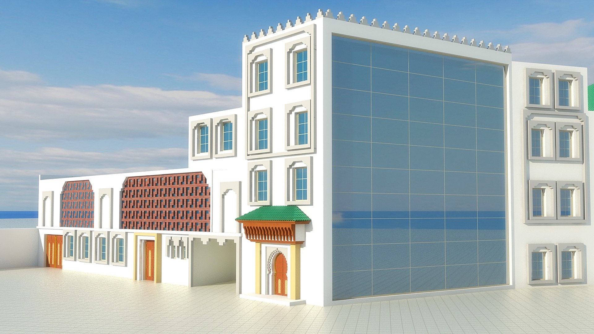 Model Arabic Building