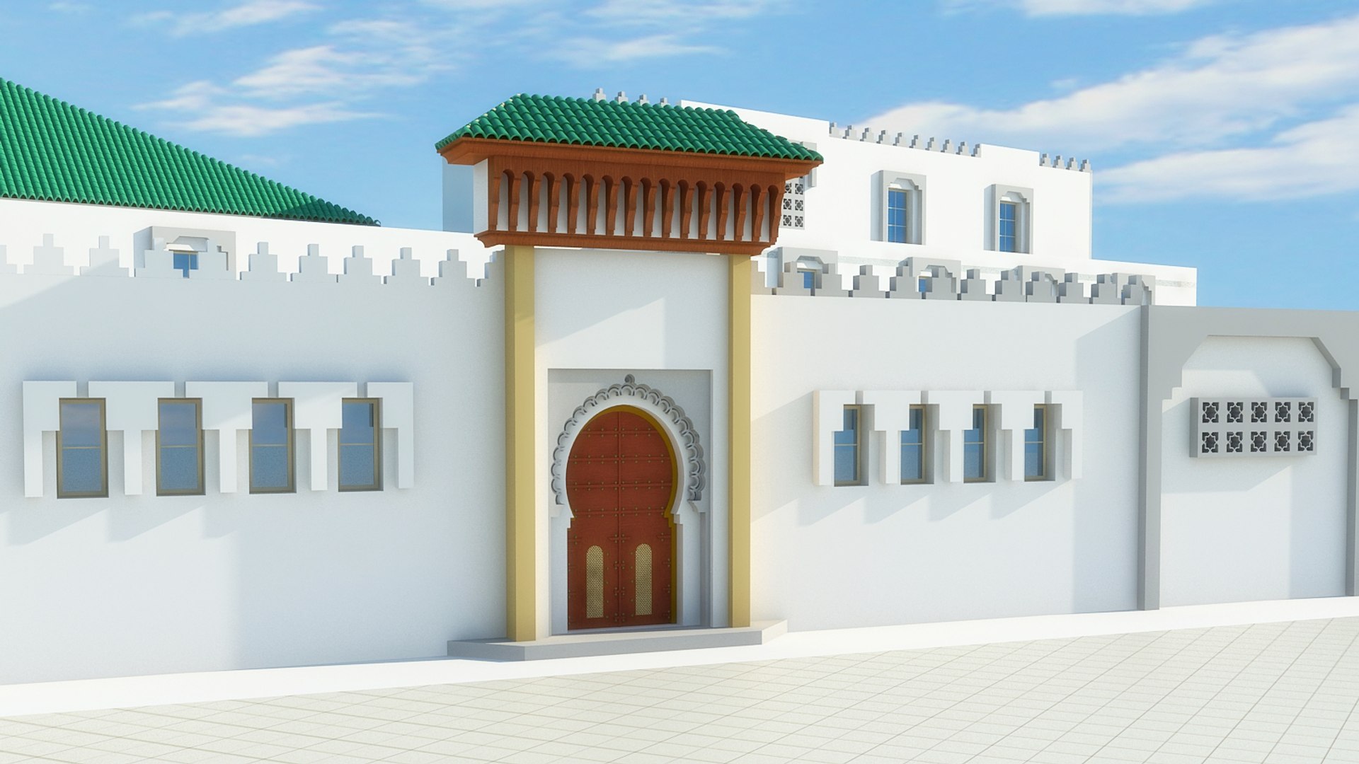 Model Arabic Building