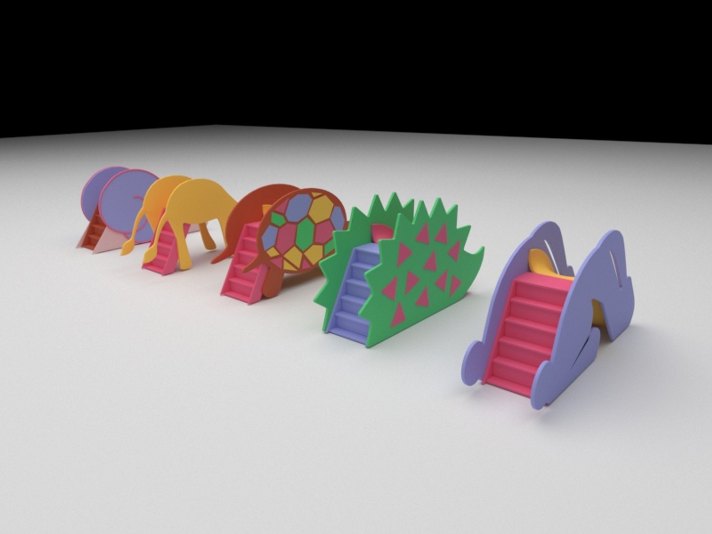 Children s slides 3D model - TurboSquid 1493598