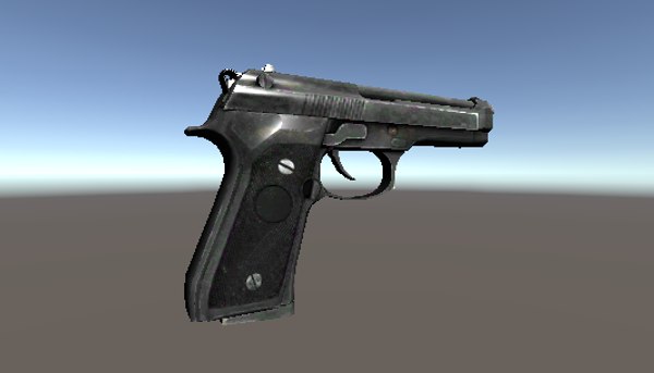 3d model m9 pistol