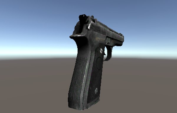 3d model m9 pistol