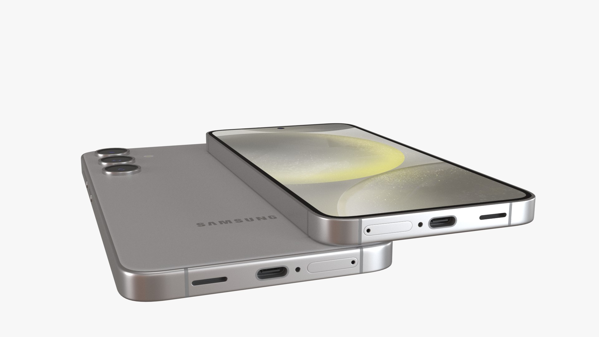 Samsung Galaxy S24 And S24 Plus Marble Grey 3D - TurboSquid 2200130