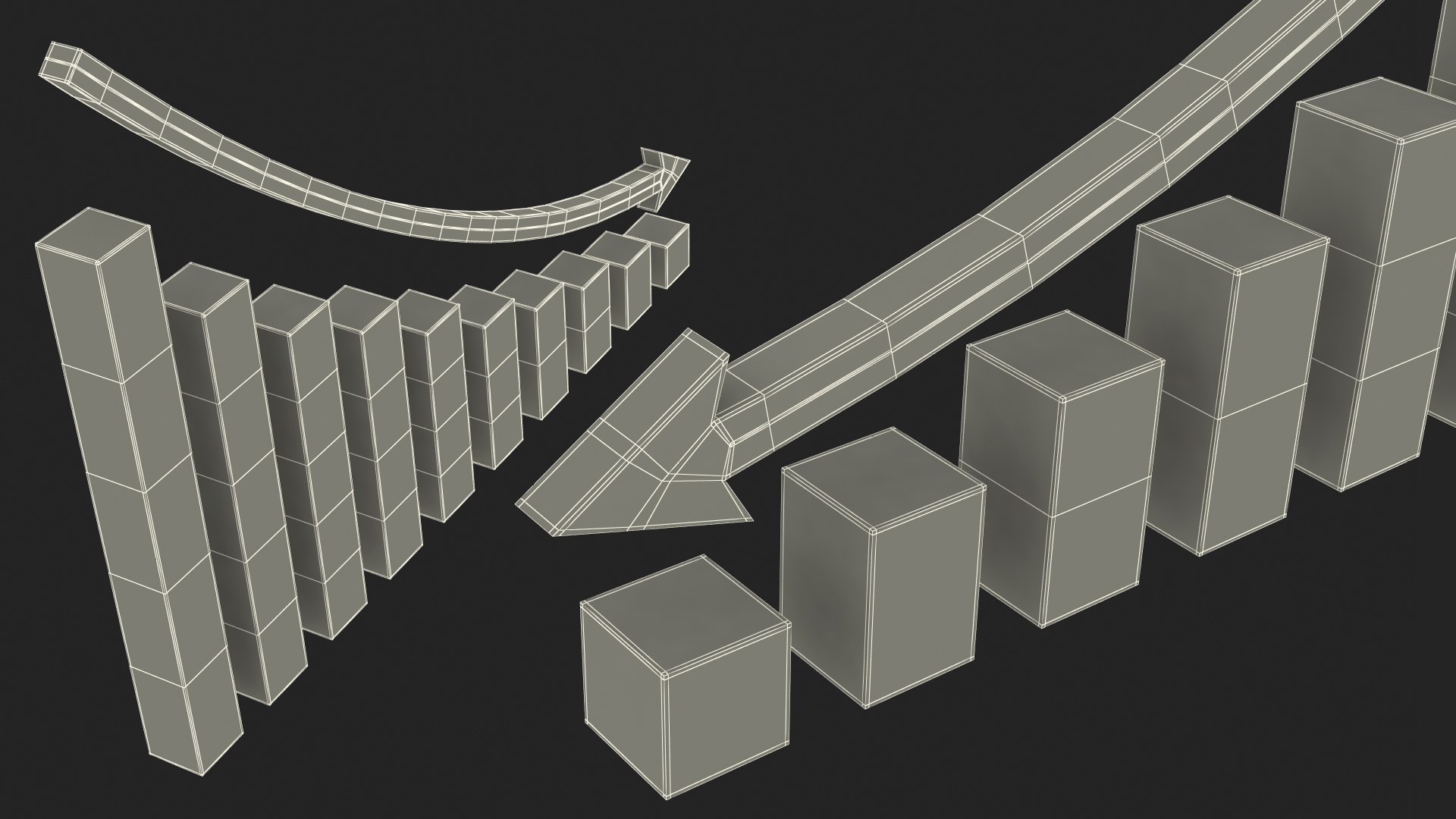 3D model graph curved - TurboSquid 1702769