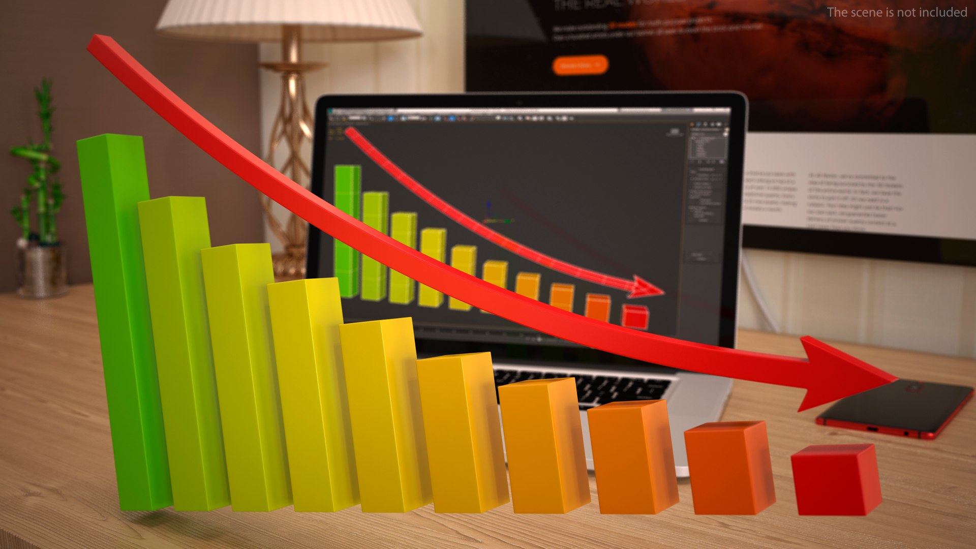 3D Model Graph Curved - TurboSquid 1702769