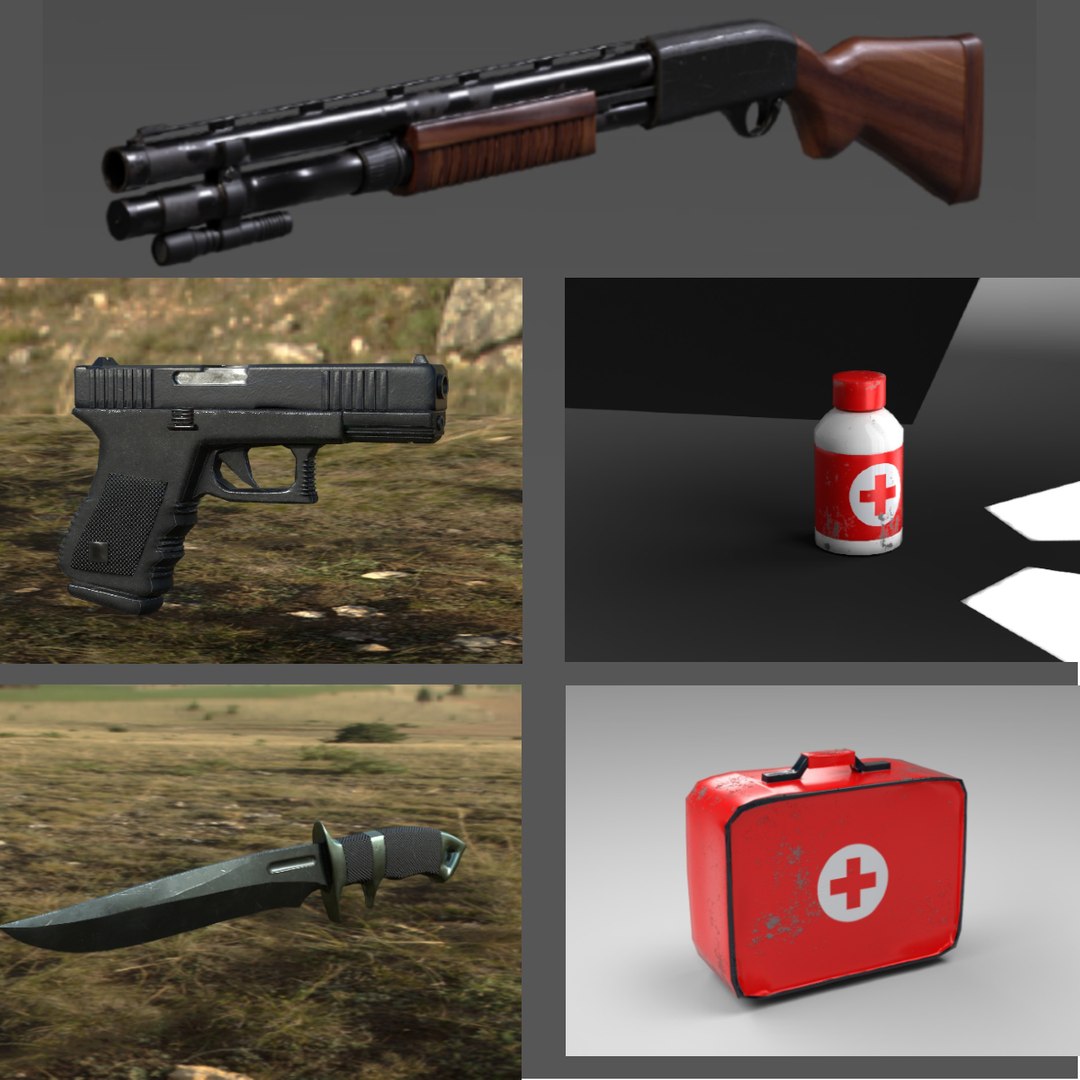 Survival Kit Ready 3D Model - TurboSquid 1570641