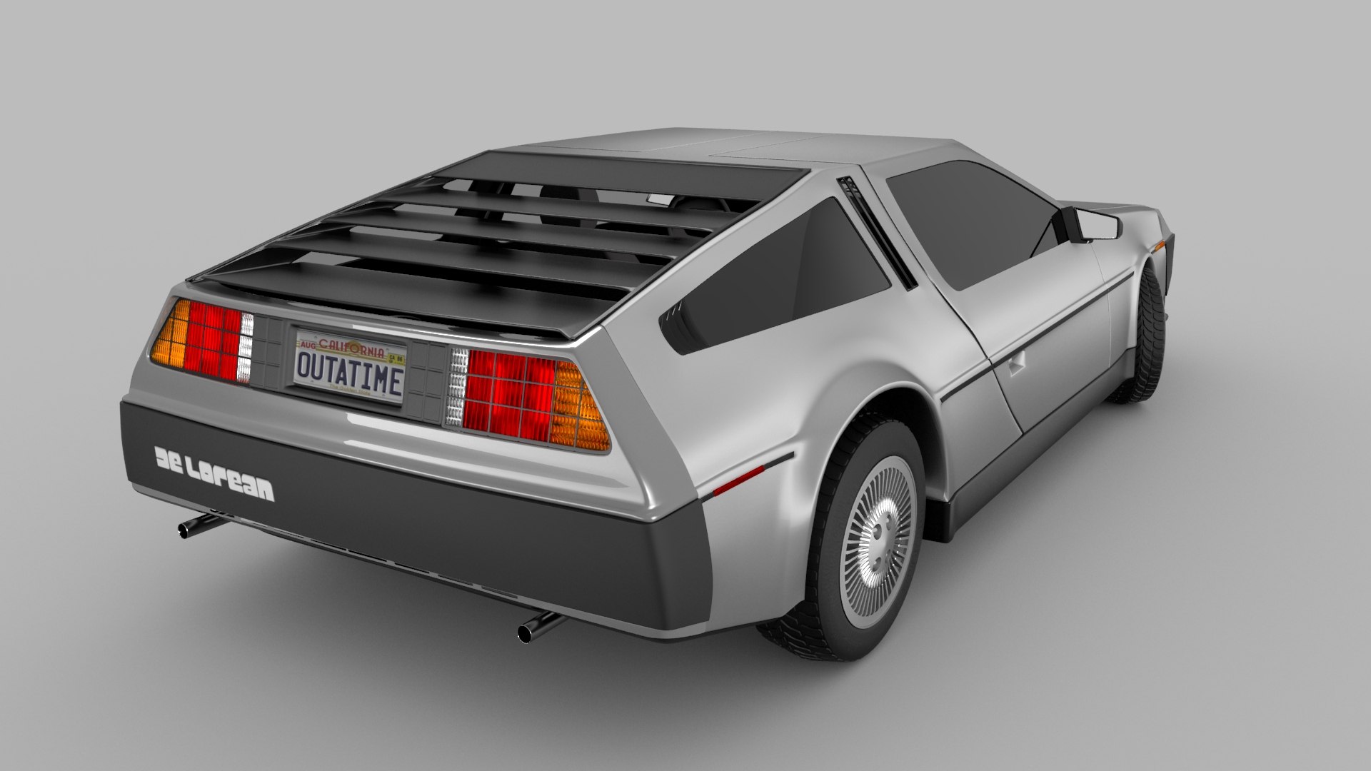 3d Model Delorean Dmc Car